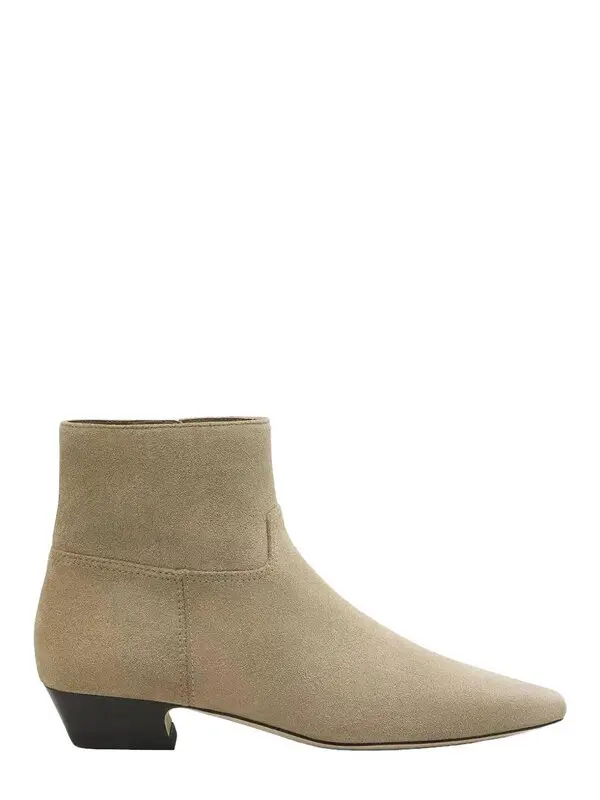 STUART WEITZMAN Stassi Zip Booties - Neutrals