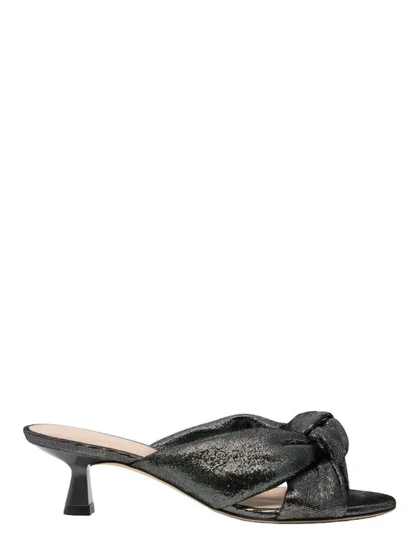 STUART WEITZMAN Knotted Slide Sandals - Grey