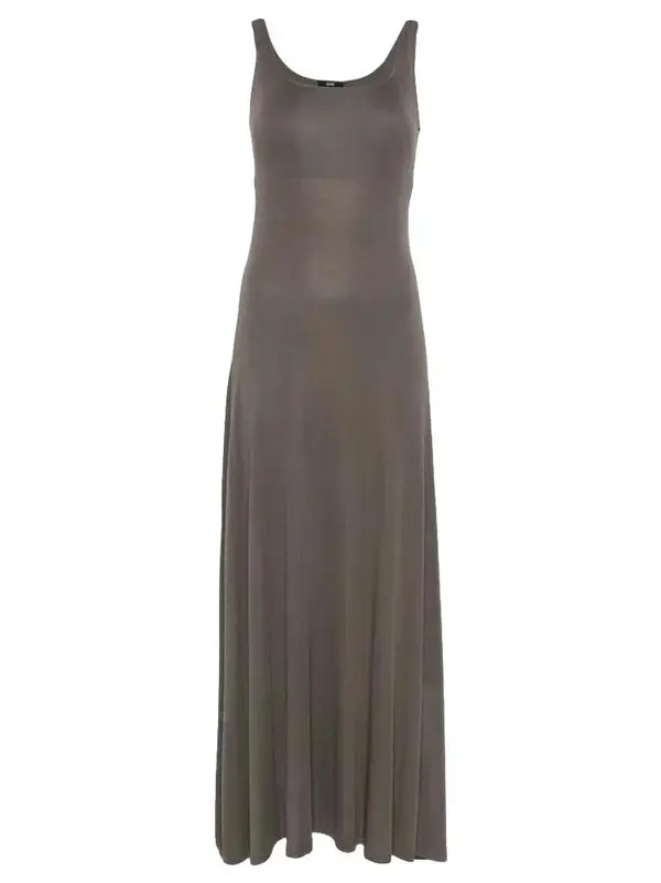 ELEH Square Neck Sleeveless Dress - Grey