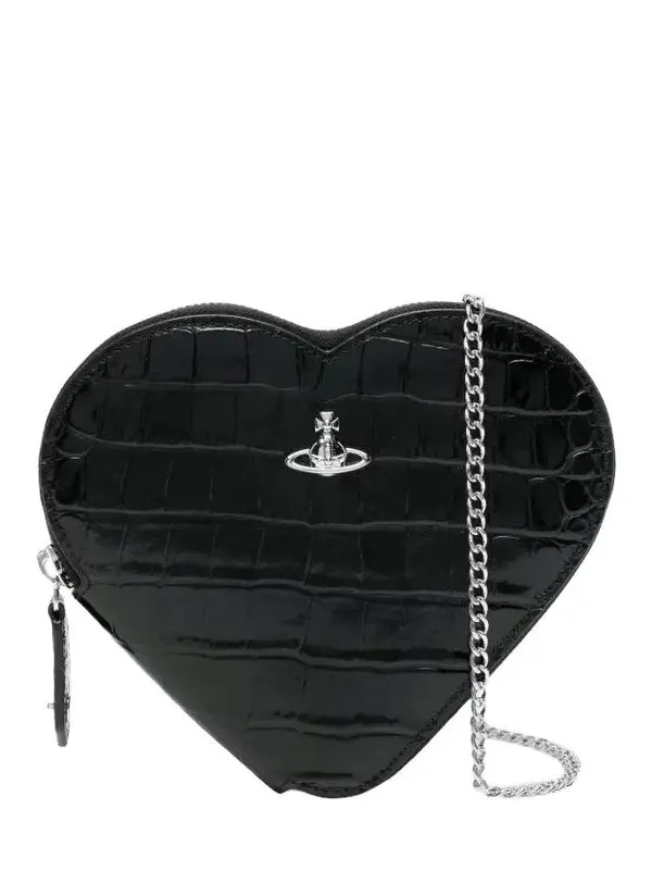 VIVIENNE WESTWOOD Heart-shape Crossbody Bag - Black