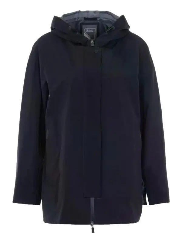 Herno Hooded Zip Jacket - Blue