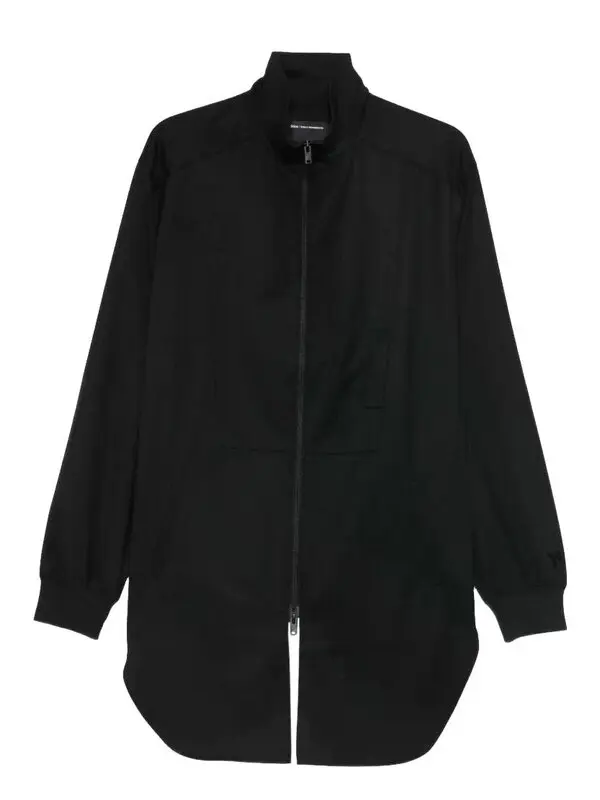Y3 Zip-up Coat - Black