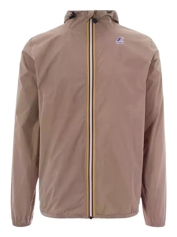 K-WAY Le Vrai 4.0 Claude Logo Jacket - Brown