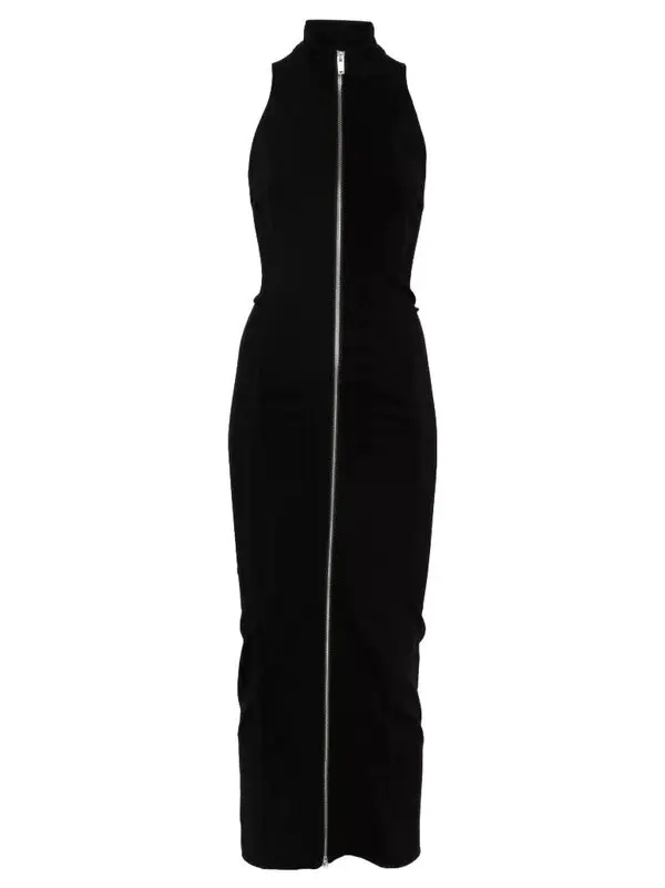 Erika Cavallini Zip-fastening Maxi Dress - Black