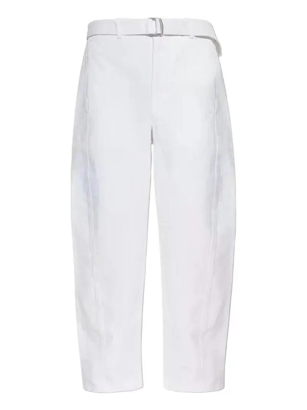 LEMAIRE Belted Trousers - White