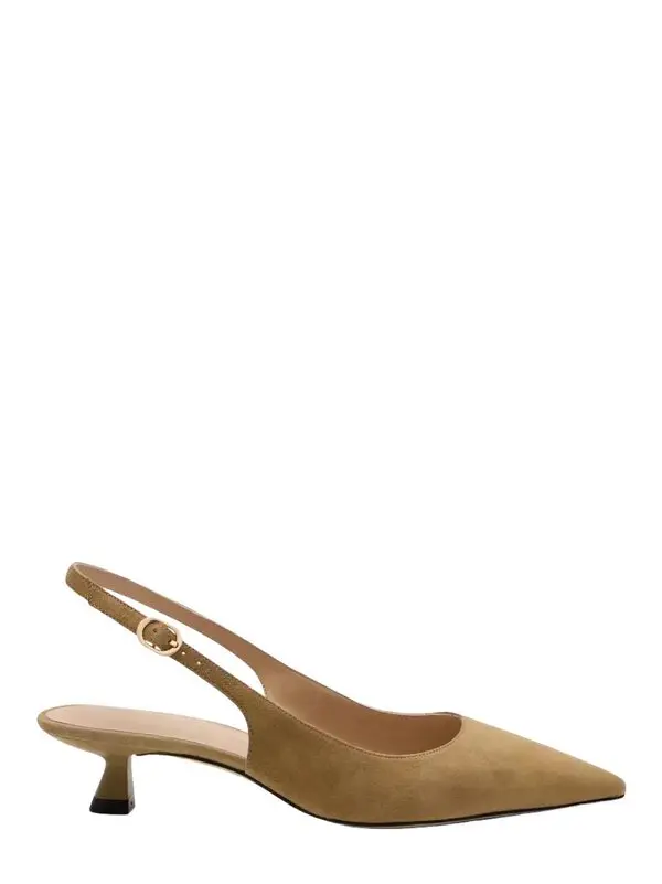STUART WEITZMAN Pointed Sculpt Slingback Pumps - Neutrals