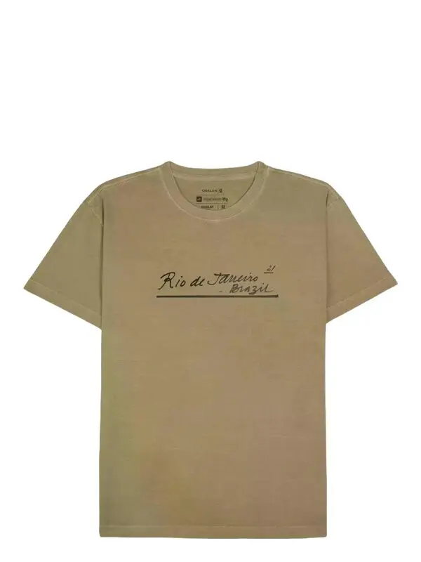 OSKLEN Letter-print T-shirt - Neutrals