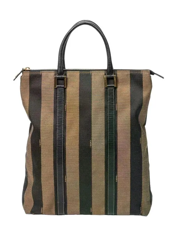 Fendi Vertical Zip Tote Bag - Neutrals