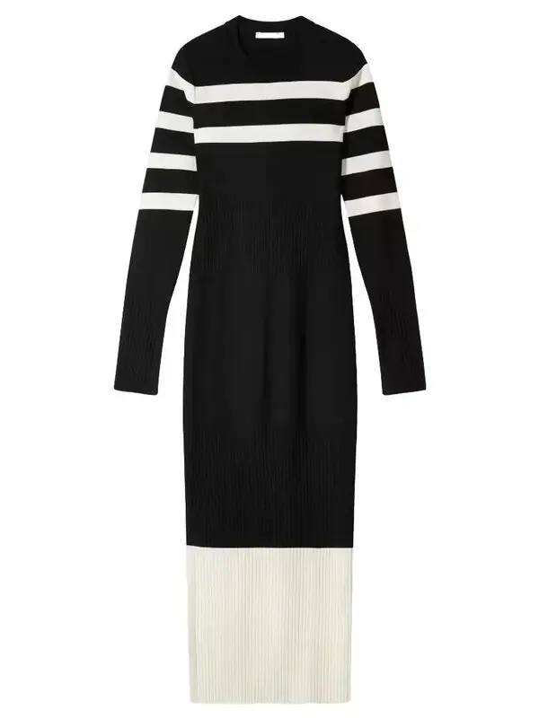 Patrizia Pepe Long-sleeve Midi Dress - Black
