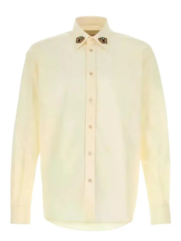 Valentino Garavani Cream Poplin Shirt - Neutrals