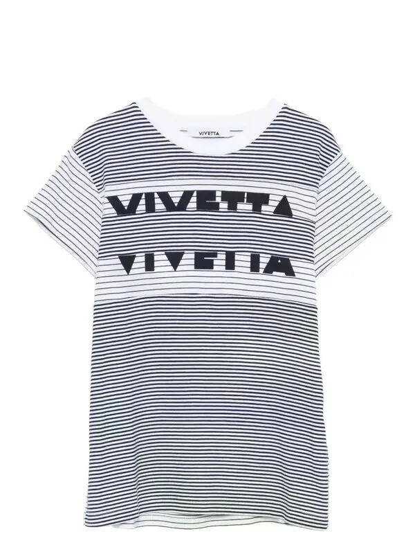 Vivetta Striped T-shirt - White