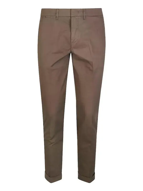 FAY Belt-loops Trousers - Brown