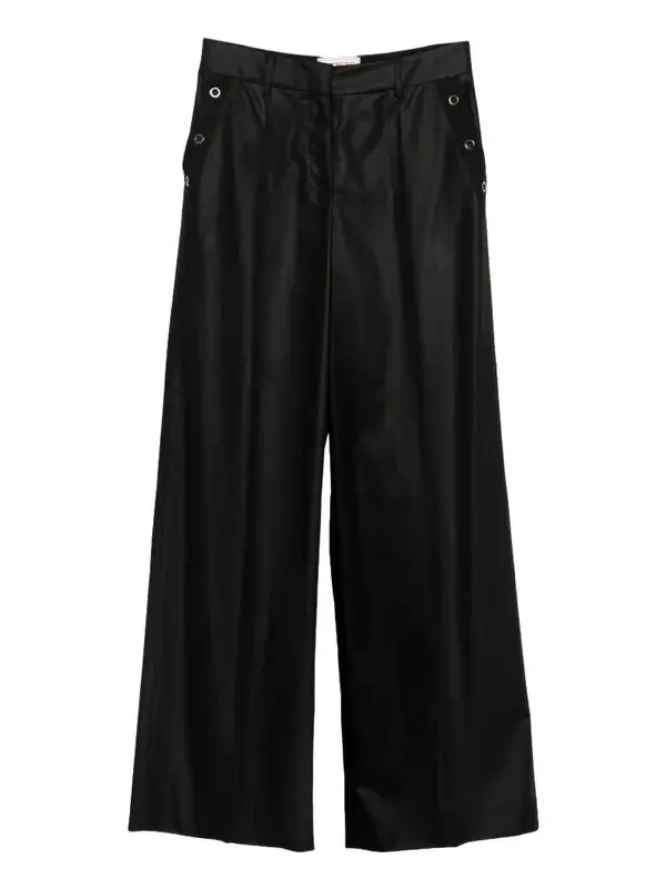 Iceberg Button-detail Palazzo Pants - Black