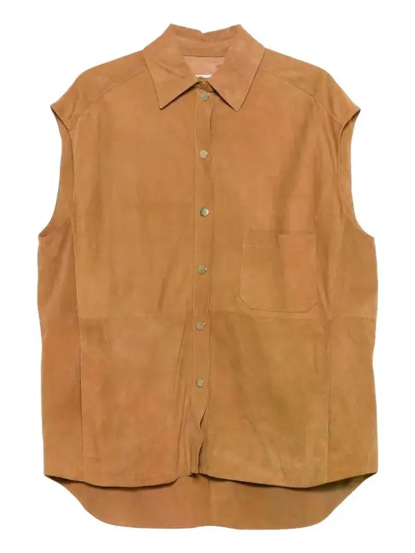 Erika Cavallini Button-down Waistcoat - Brown