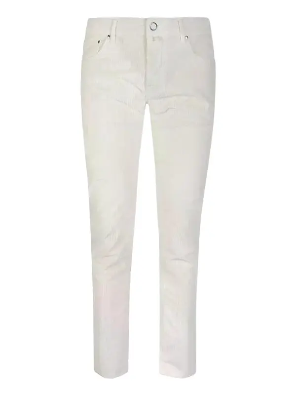 Jacob Cohen Trousers With Belt Loops - White