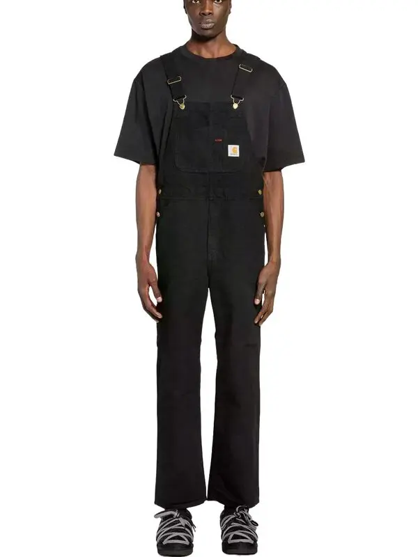 Carhartt Work In Progress Logo-patch Overalls - Black