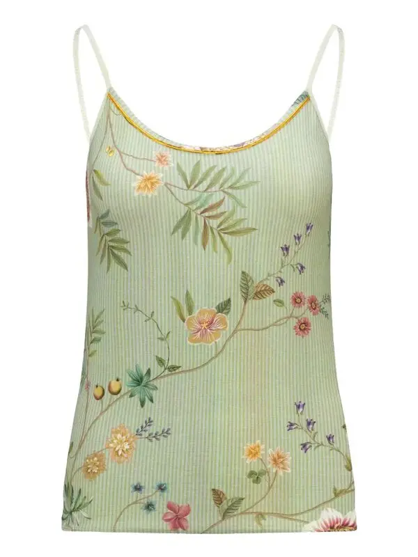 PIP STUDIO Floral Print Pyjama Top - Green
