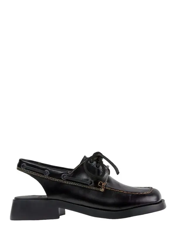 Camper Dana Leather Mules - Black