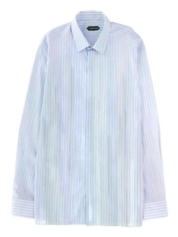 TOM FORD Striped Shirt - Blue