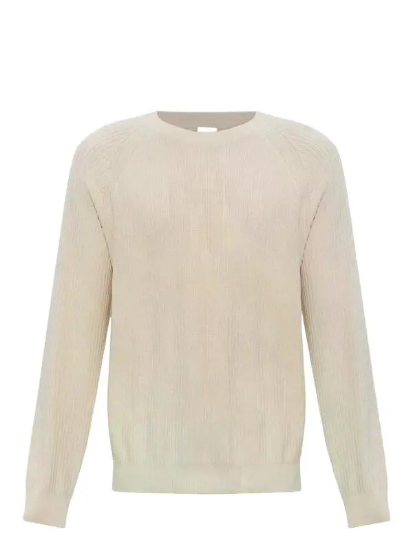 Paul Smith Ribbed Crew-neck Knit Sweater - Neutrals