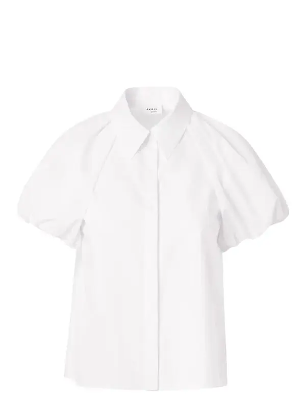 Akris Balloon-sleeve Blouse - White