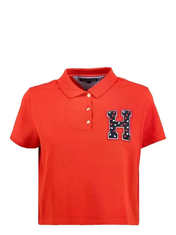 Tommy Hilfiger Logo Polo Shirt - Red
