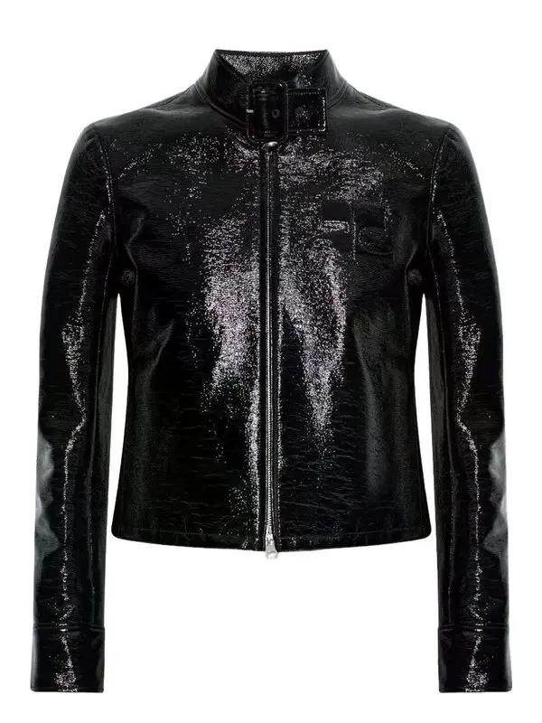 COURREGES City Zip-fastening Jacket - Black