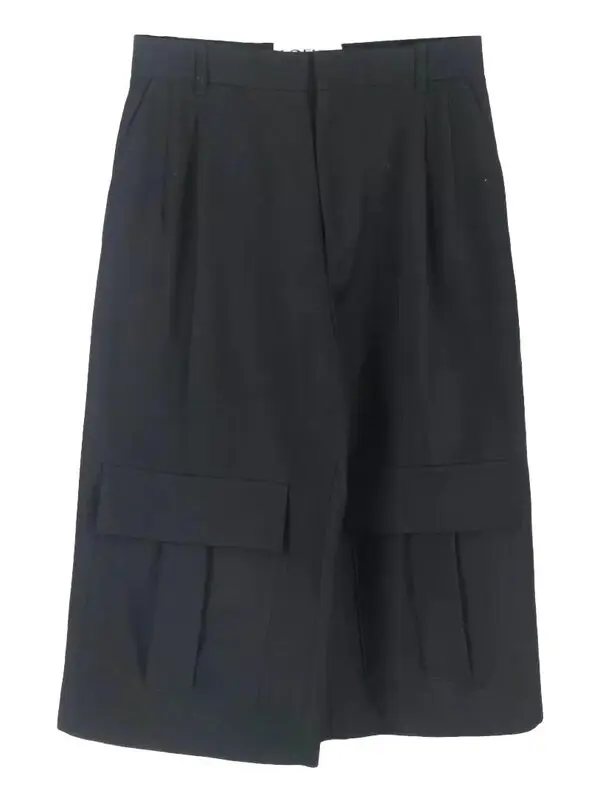 Loewe Wide-leg Cargo Shorts - Black