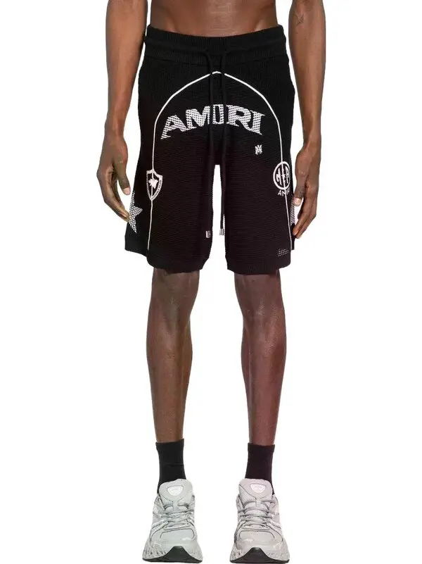 Amiri Logo-print Track Shorts - Black