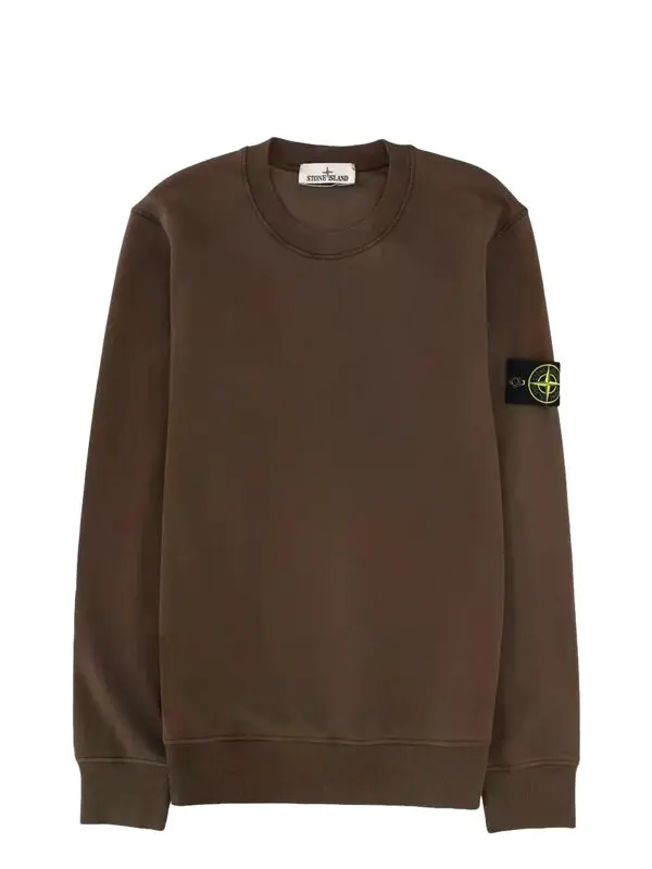 Stone Island Logo-patch Sweatshirt - Brown