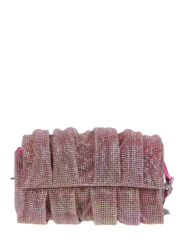 Benedetta Bruzziches Iris Aluminium-embellished Shoulder Bag - Pink