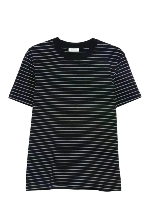 Sandro Striped T-shirt - Black