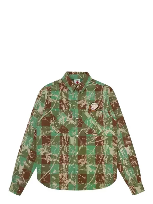 ICECREAM Checked Shirt - Green
