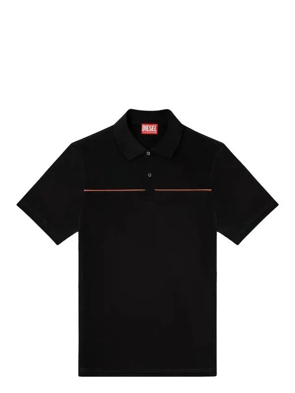 DIESEL® Short Sleeve Polo Shirt - Black