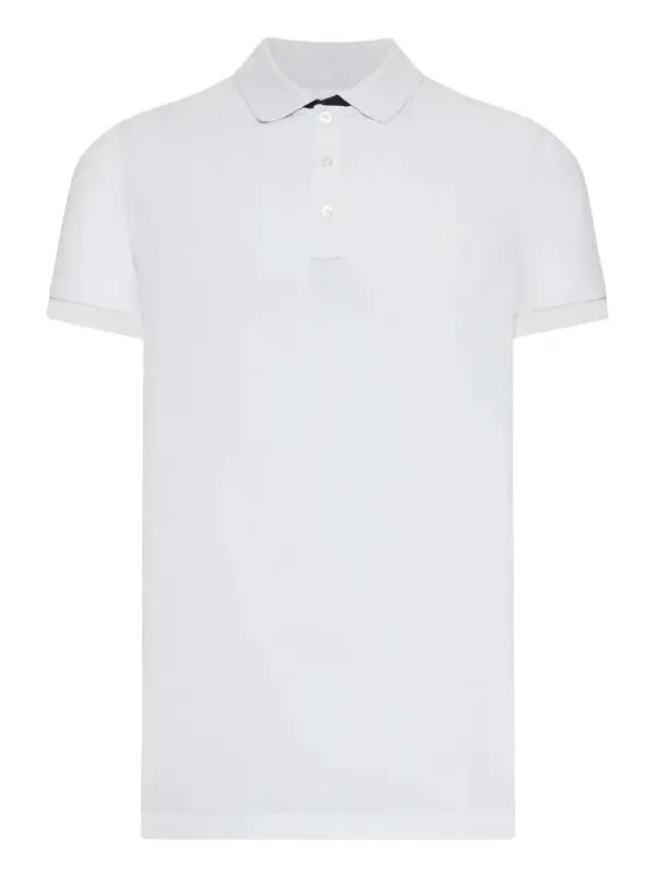 FAY Cotton Polo Shirt - White