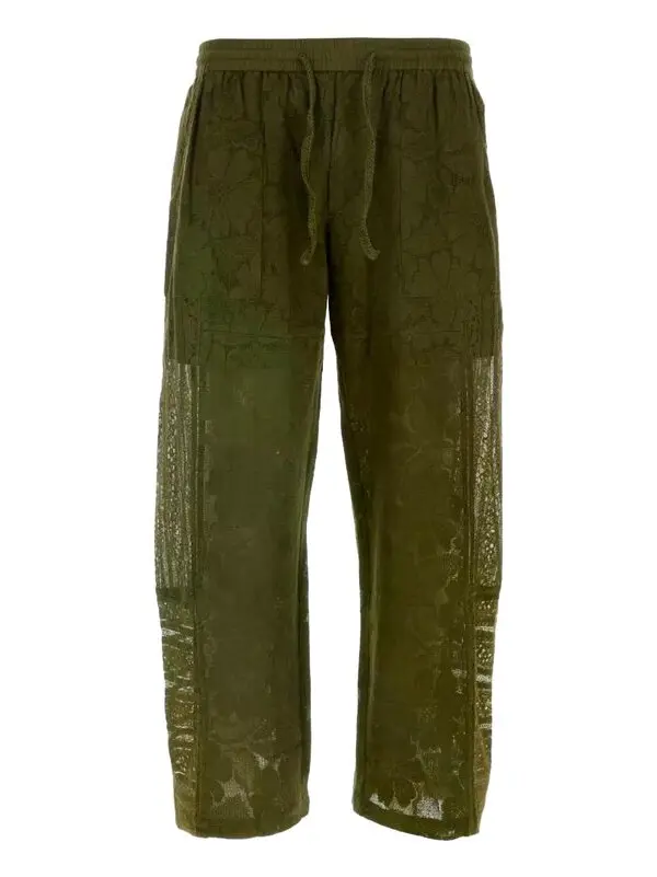 BAZISZT Layal Lace Trousers - Green