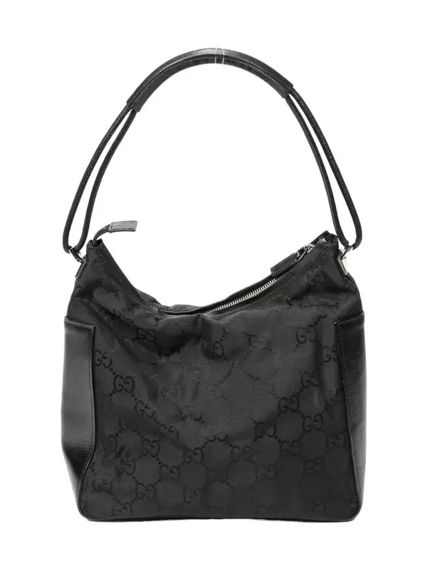 Gucci Gg Panelled Handbag - Black