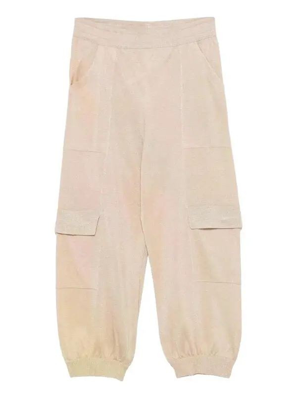 CIRCUS HOTEL Patch Pocket Trousers - Neutrals