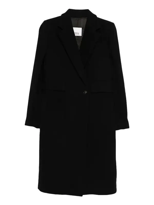 Erika Cavallini Single-breasted Coat - Black