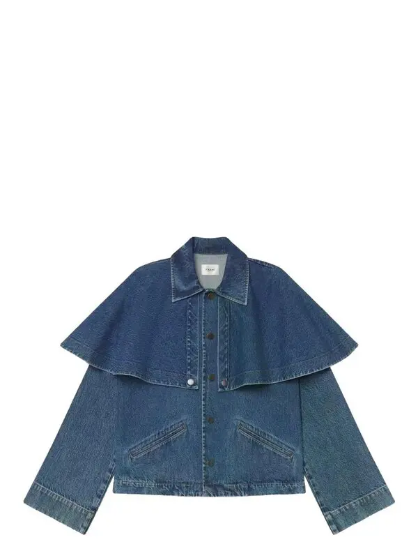 FRAME Cape Denim Jacket - Blue