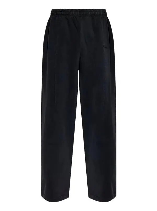 Vetements Elasticated-waist Wide-leg Track Pants - Black
