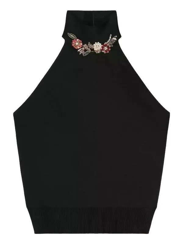Givenchy Embellished Halterneck Top - Black