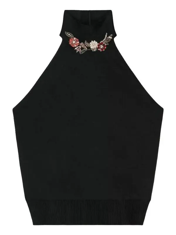 Givenchy Embellished Halterneck Top - Black