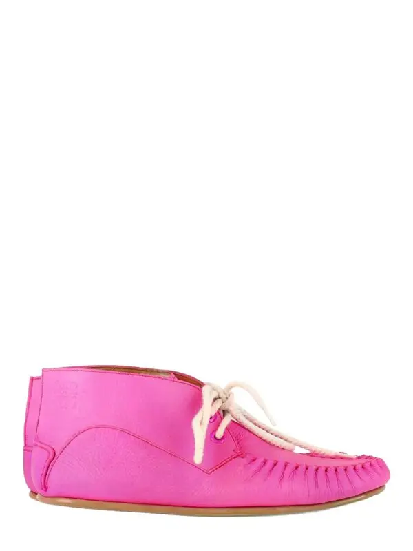 Loewe 2022 Leather Moccasins - Pink