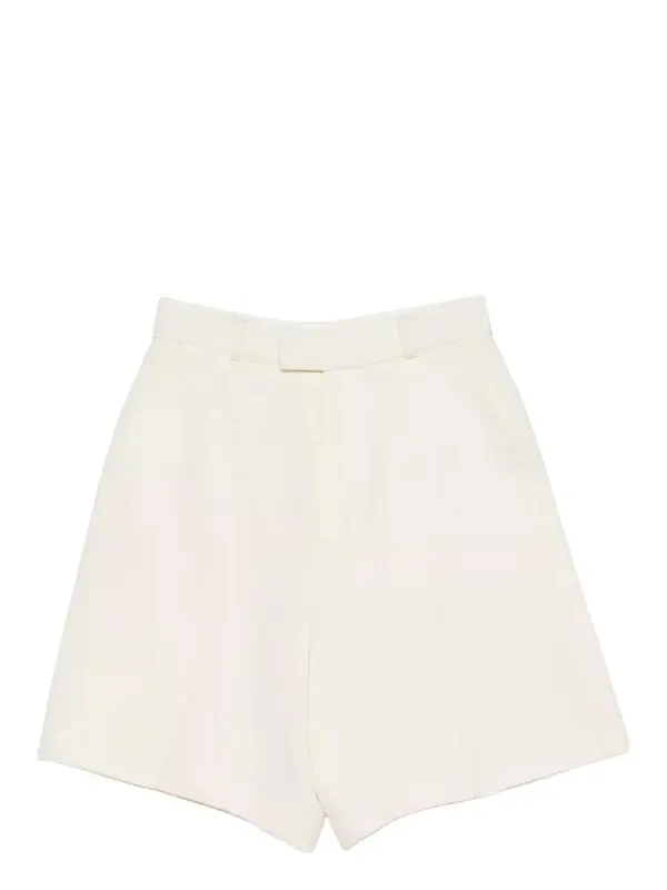 R2W Belted Tailored Shorts - Neutrals