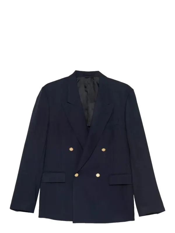 LARDINI Double-breasted Button Jacket - Blue