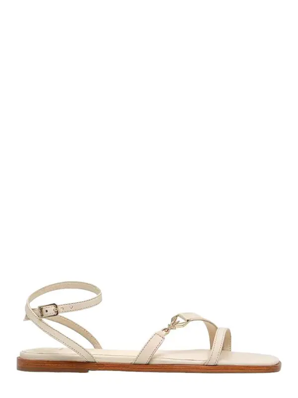 Patrizia Pepe Logo-plaque Sandals - Neutrals