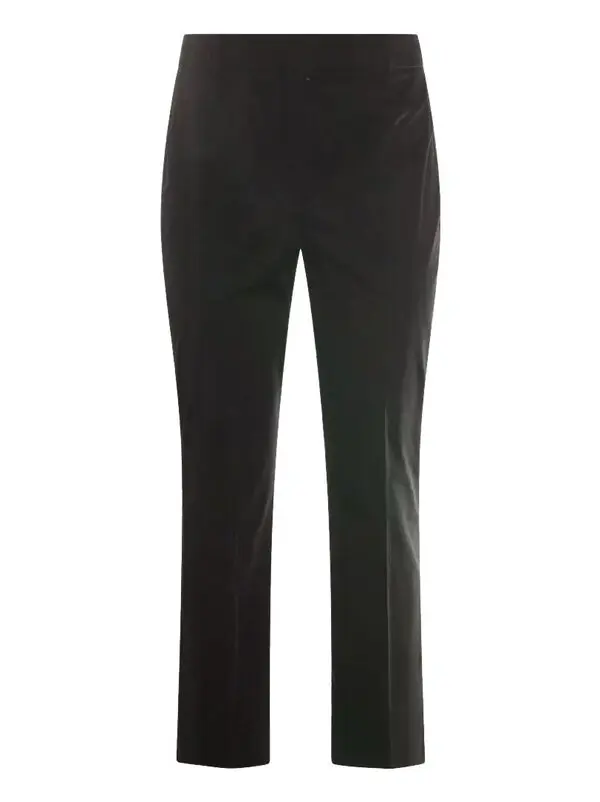 Max Mara Zip-fastening Straight Trousers - Black