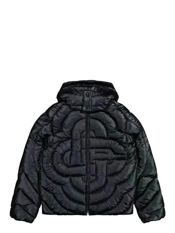 Casablanca Monogram-quilted Puffer Jacket - Black