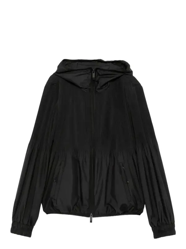 Moncler Pleated Bomber Jacket - Black